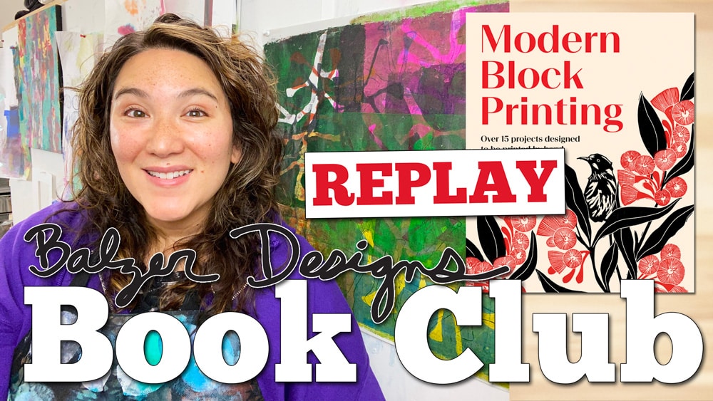 Book Club: Modern Block Printing - Balzer Designs Blog