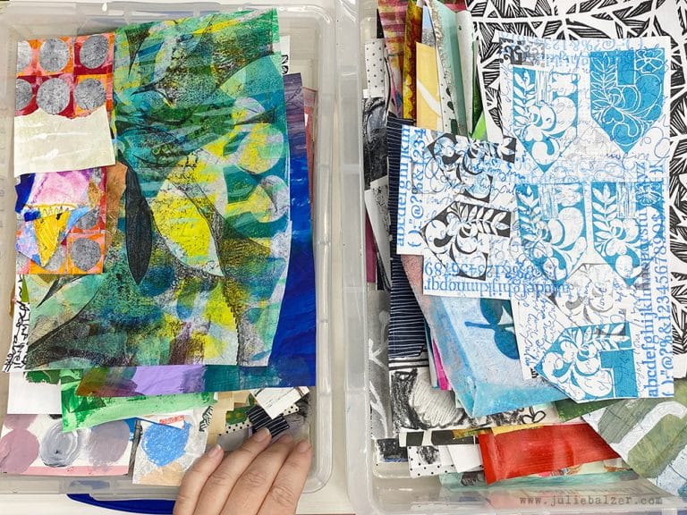 Artist Vlog 73: Making My Messy Collage Paper More Usable - Balzer ...